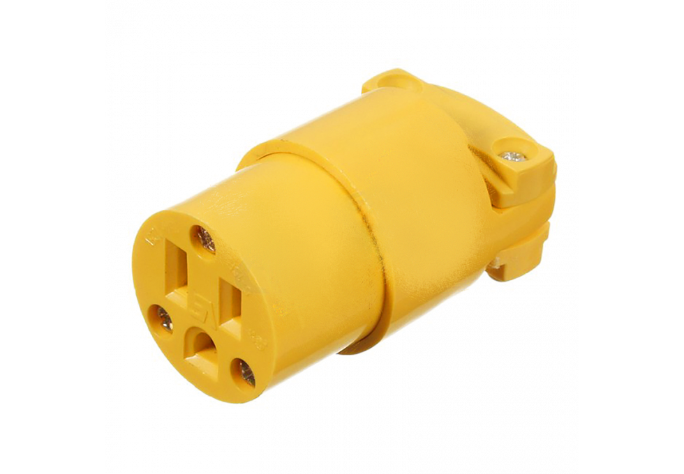 Cathelle 3-Wire Female Connector - 15A - Plastic / 6503